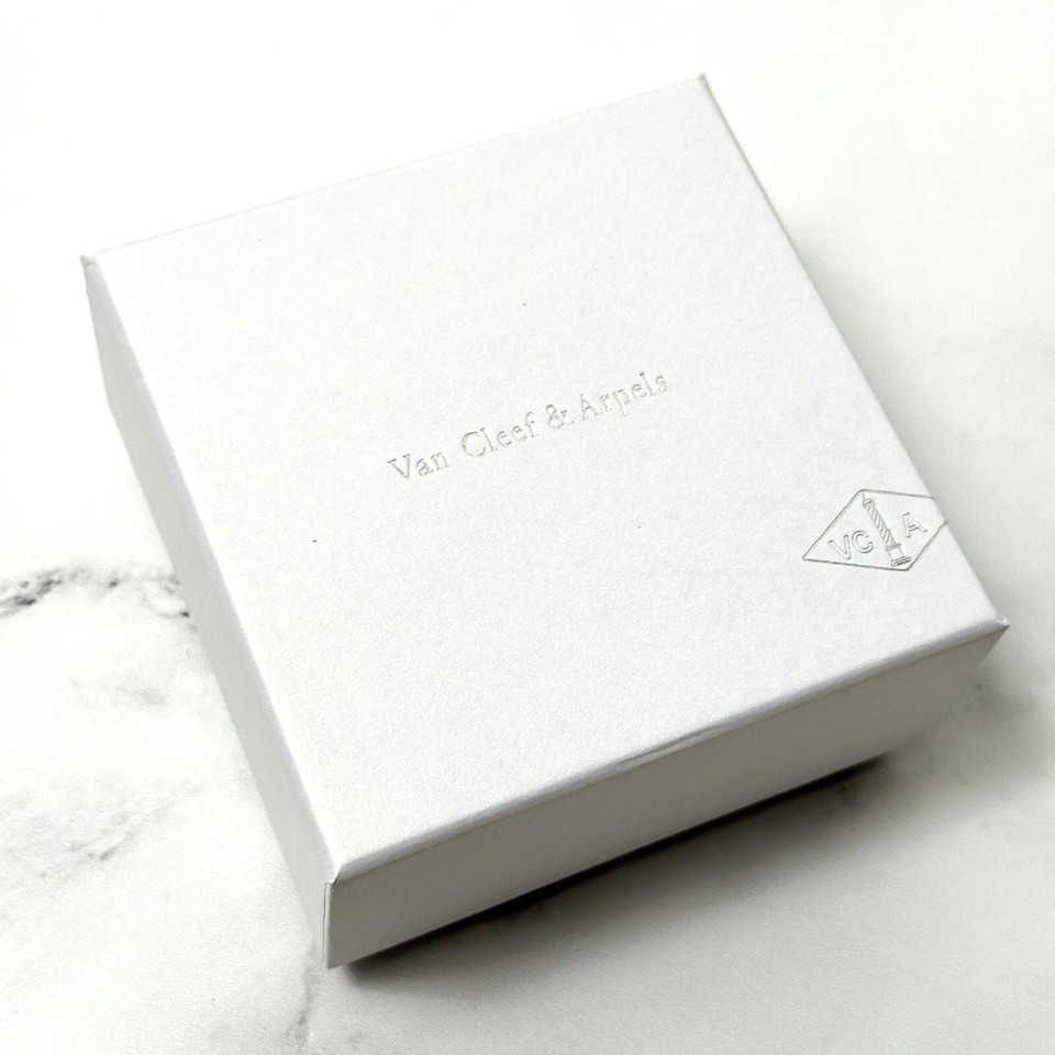 Van Cleef & Arpels Necklace Box VCA Original Travel Jewelry Case Empty ...