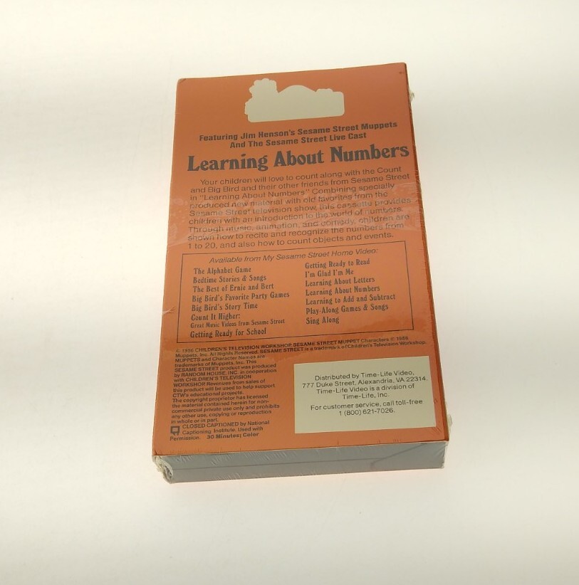 SESAME STREET Learning About Numbers VHS New, Sealed f128 | eBay