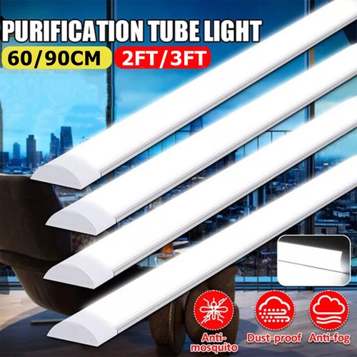 3FT LED Strip Lights Batten Tube Light Office Shop Garage Ceiling Lamp ...