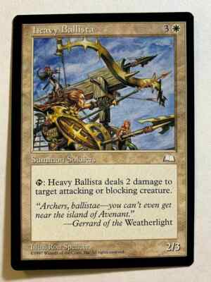 HEAVY BALLISTA Weatherlight 1997 Magic The Gathering MTG Common White ...