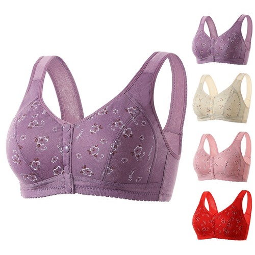 Bras for Women Lisa Charm Daisy Bra Front Snaps Comfortable Full ...
