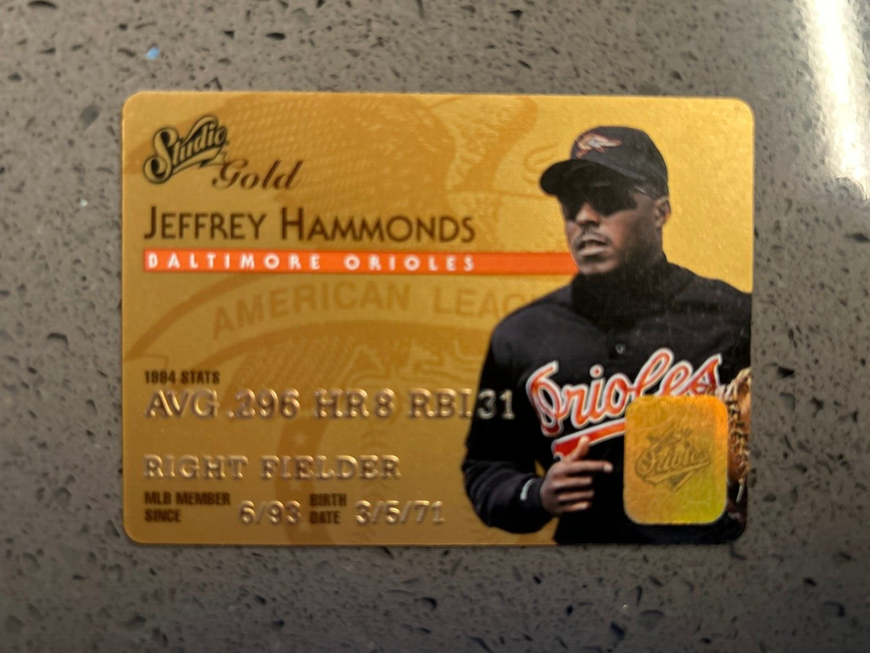 1995 Studio Gold #40 Jeffrey Hammonds Autographed 40/50 | eBay