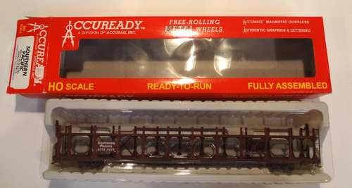 ACCURAIL TRAIN CAR RTR SOUTHERN PACIFIC 89' BI LEVEL OPEN AUTO RACK ...