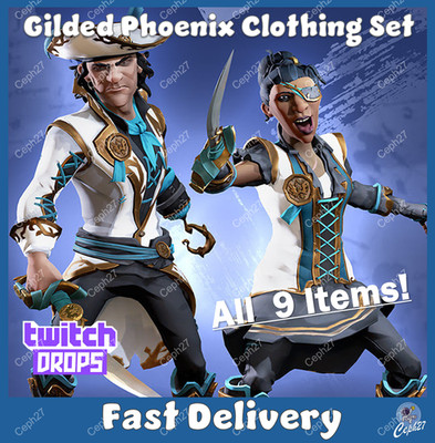 Sea of Thieves - Gilded Phoenix Full Clothing Set - ALL 9/9 Items (+ 84 ...