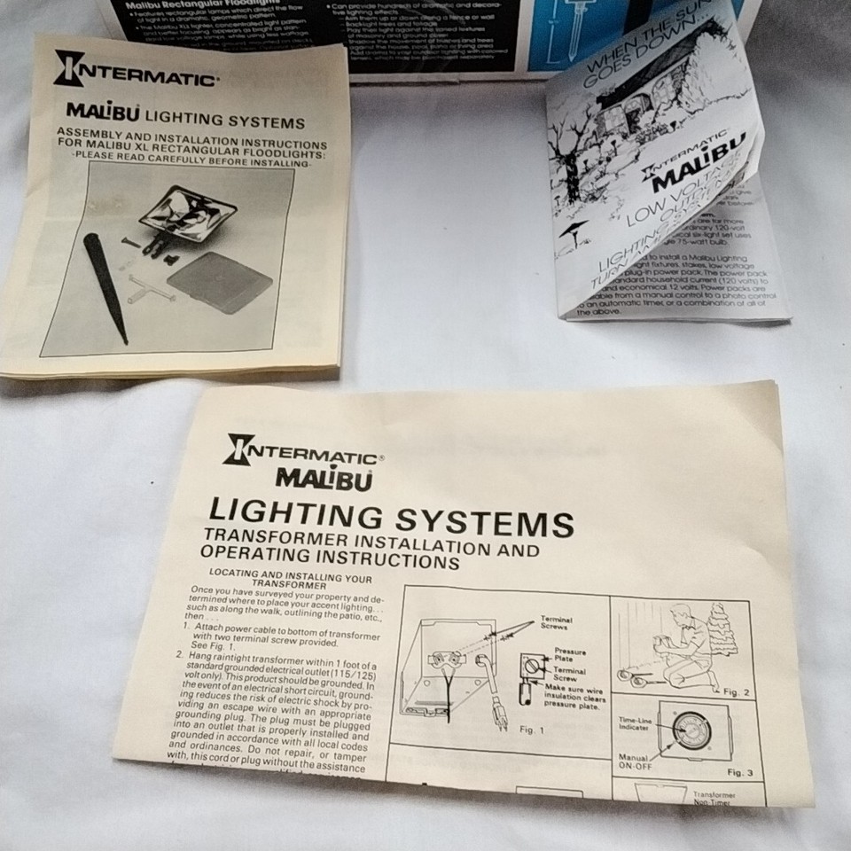 Intermatic Malibu 5 Low Voltage Floodlight Kit Pathway yard LV8065T ...
