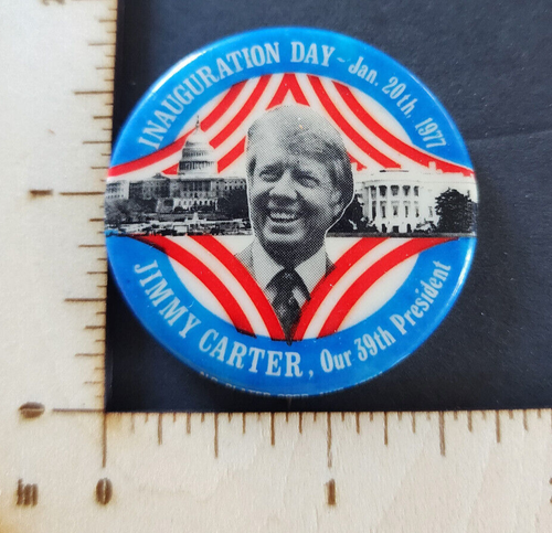 JIMMY CARTER Jan 20, 1977 Inauguration Pin President Pinback N.G ...