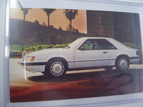 1985 FORD MUSTANG SVO CONVERTIBLE DEALER POSTCARD UNUSED ORIGINAL | eBay