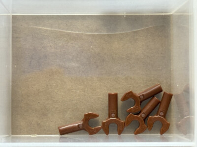 LEGO Parts - Reddish Brown Bar 1L with Clip Mechanical Claw - No 48729b ...
