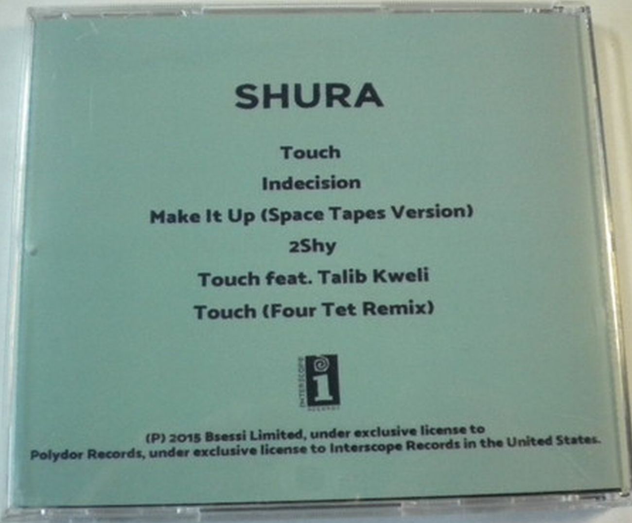 SHURA - Touch EP (RARE CD / TALIB KWELI / FOUR TET / 6 tracks / 2015 ...