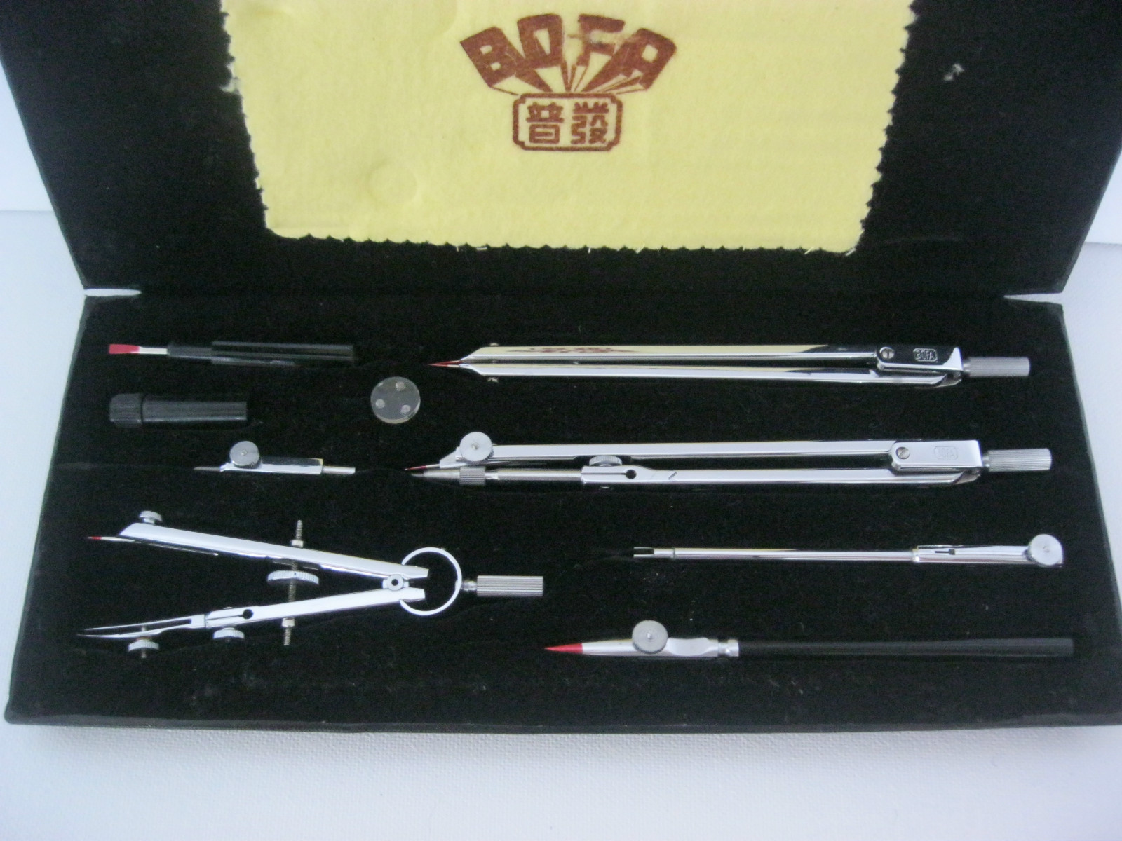 Rare Vintage Bofa Technical Drawing Compass Set D409 --with case | eBay