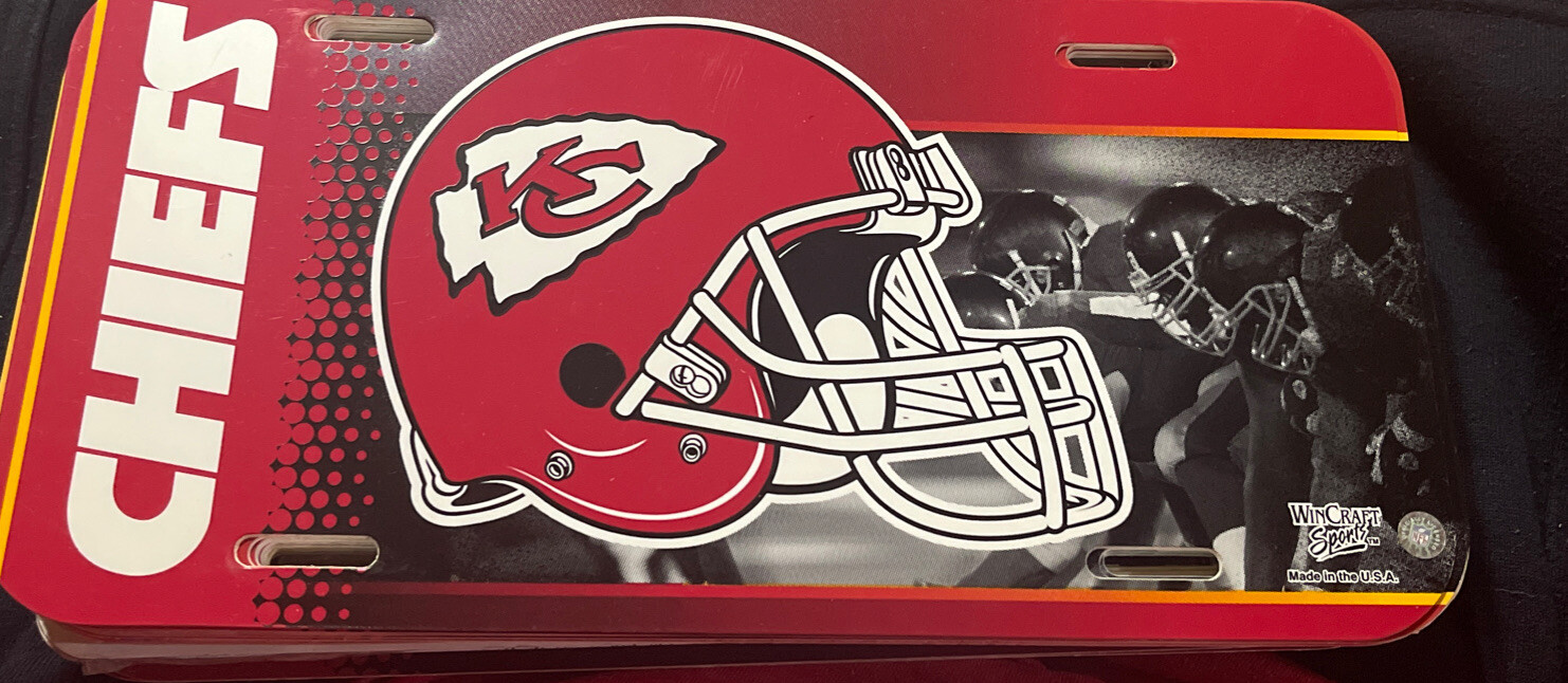 Vintage Kansas City Chiefs License Plate Plastic 2002 | eBay