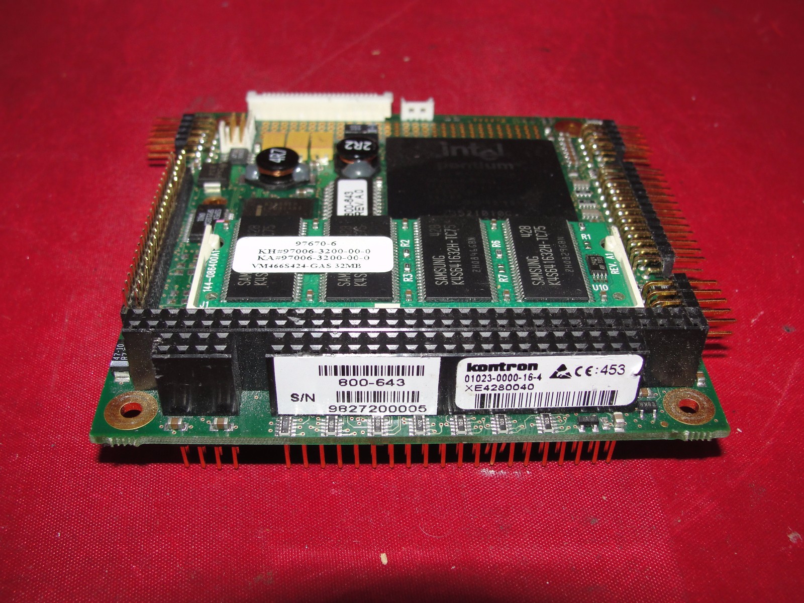 Kontron CPU Board 01023-0000-16-4 With 32mb Module for sale online | eBay