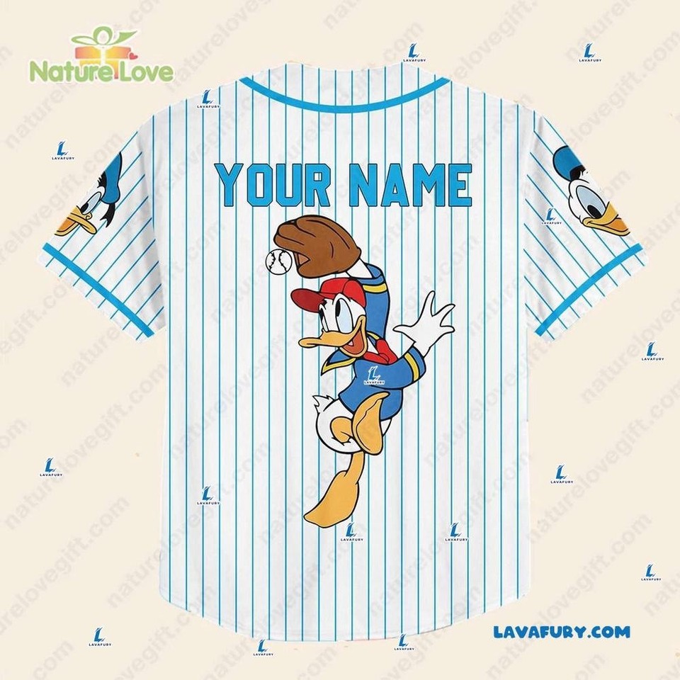 Disney Donald Duck Personalized Baseball Jersey With Name and Number | eBay