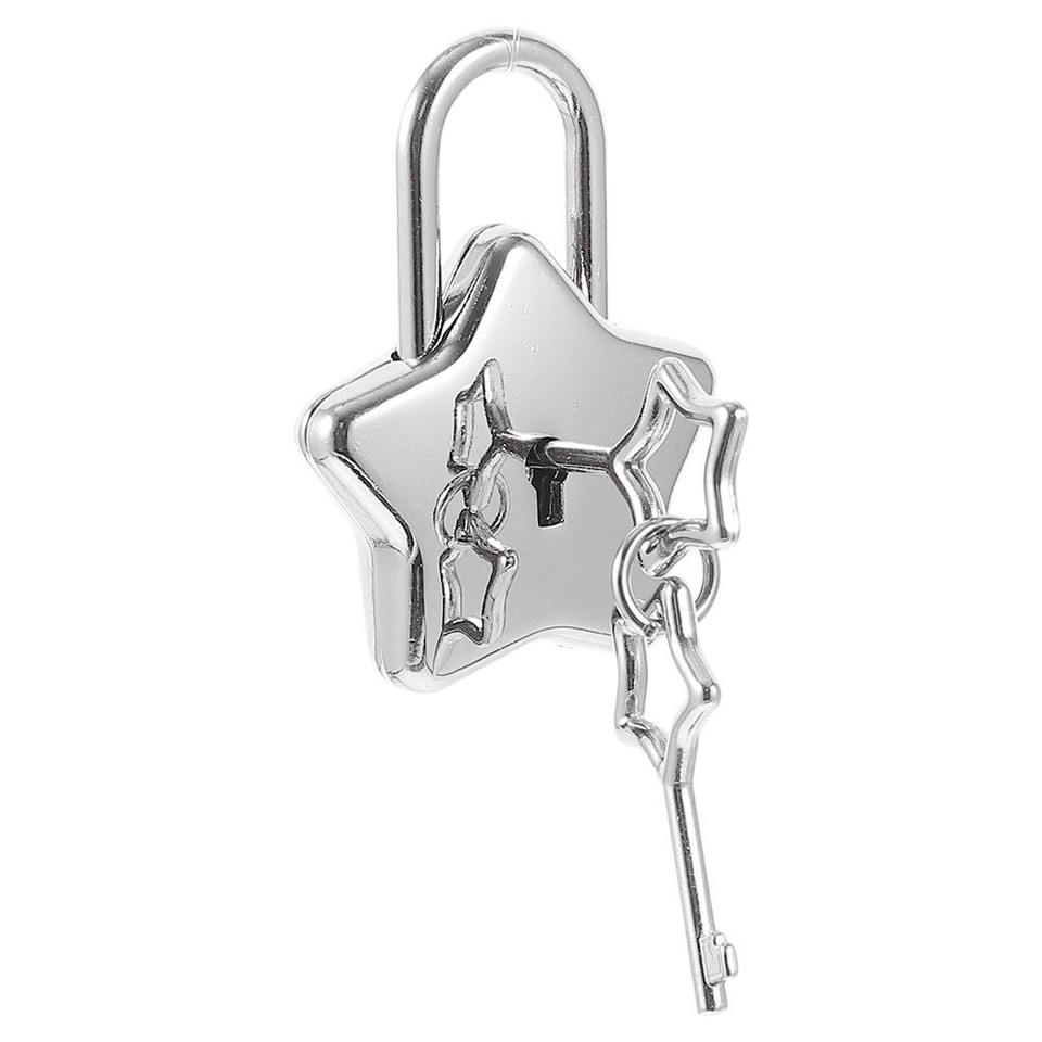 Star Shaped Padlock DIY Star Shape Lock Diary Decorative Padlock for ...