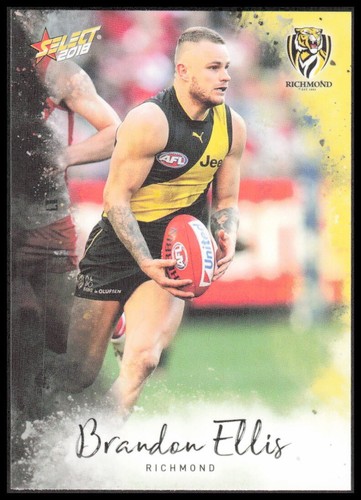 AFL 2018 Select Richmond Brandon Ellis 167 5 Football Trading Card CB-1 ...