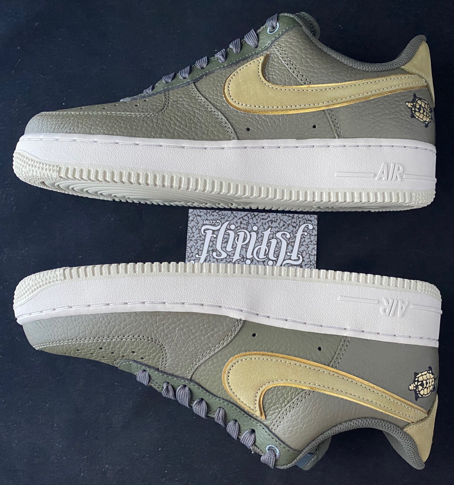 NEW NIKE AIR FORCE 1 07' LX TURTLE GREEN OLIVE AF1 DUNK DS RARE HULK ...