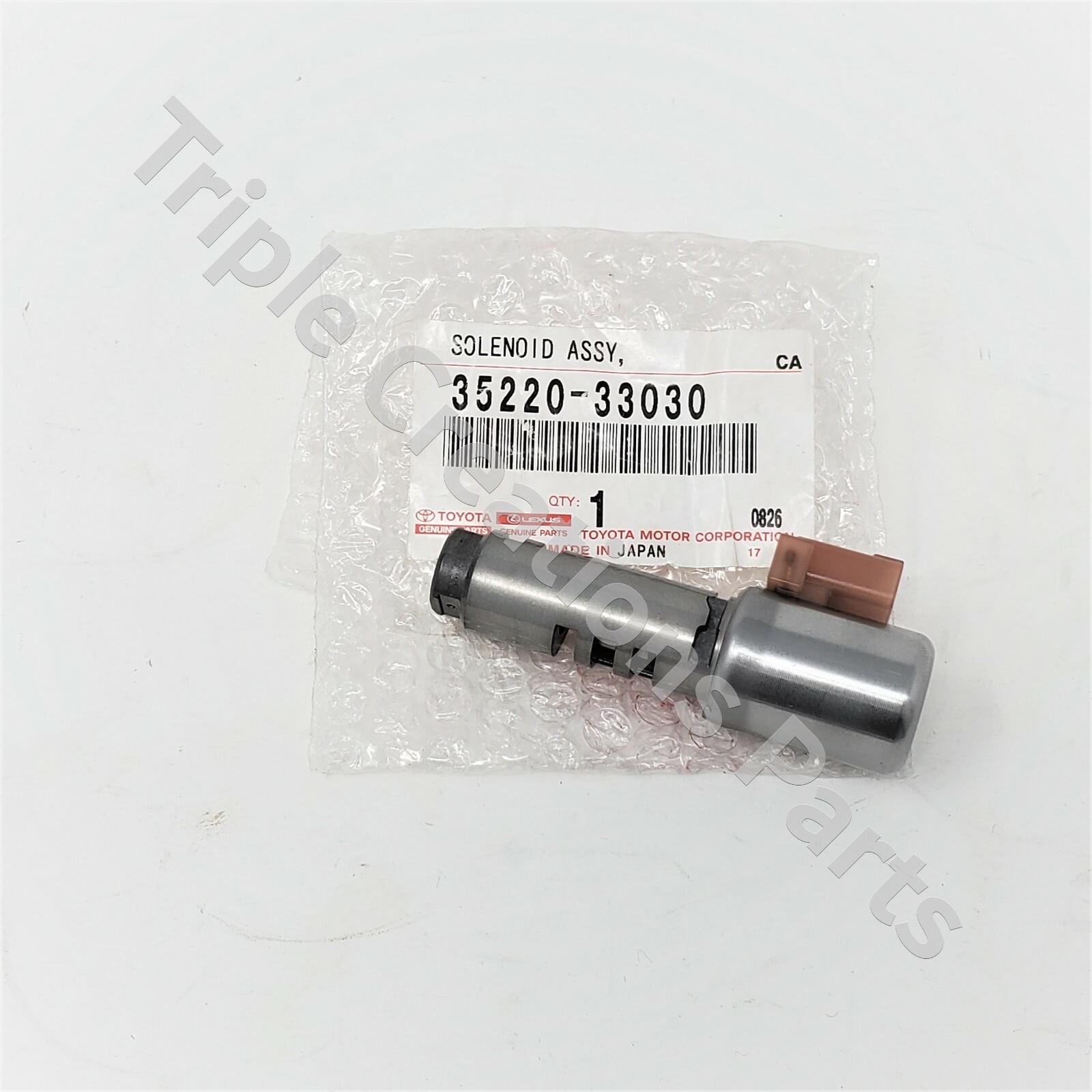 TOYOTA GENUINE 3522033030 SOLENOID ASSY, CLUTCH CONTROL, NO.2 35220 ...