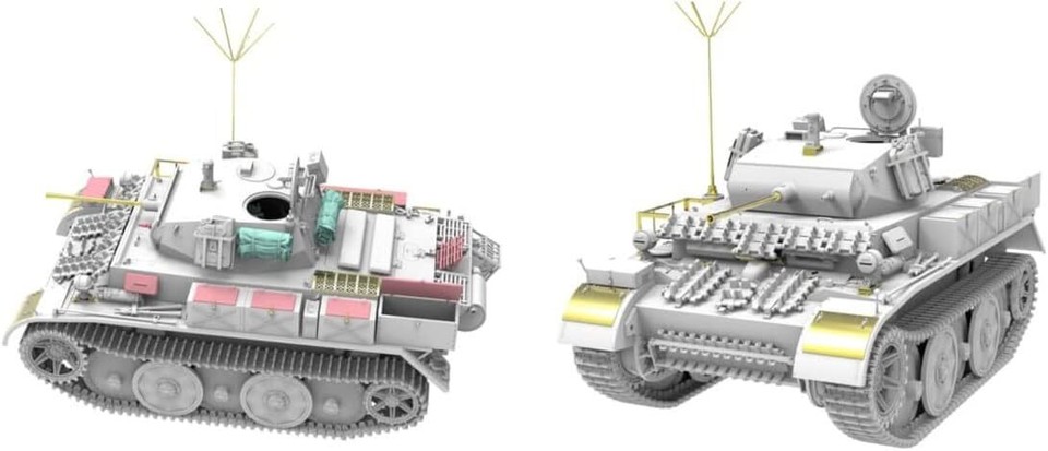 German Army Panzerkampfwagen II Ausf.L Luchs Tank Late-Type Model kit ...