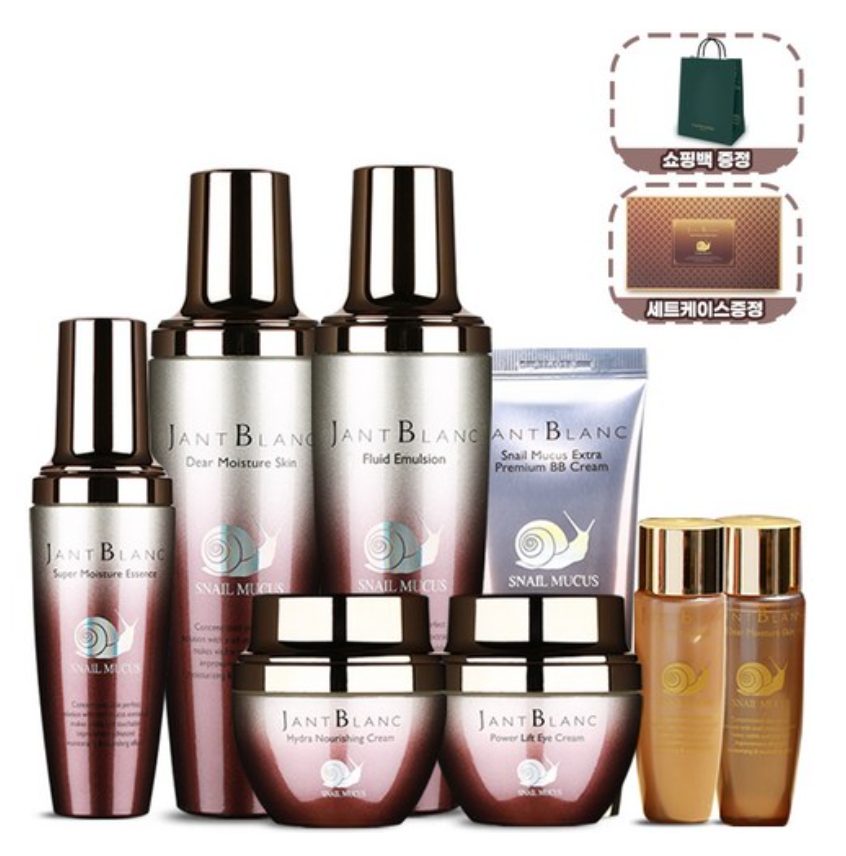 Jant Blanc Snail Mucus Filtrate 6 pcs Set Anti- Aging Gift Set | Korean ...