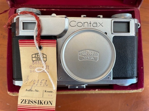 Pre-War Zeiss Ikon Contax II rangefinder w/ 5cm Sonnar, original box ...