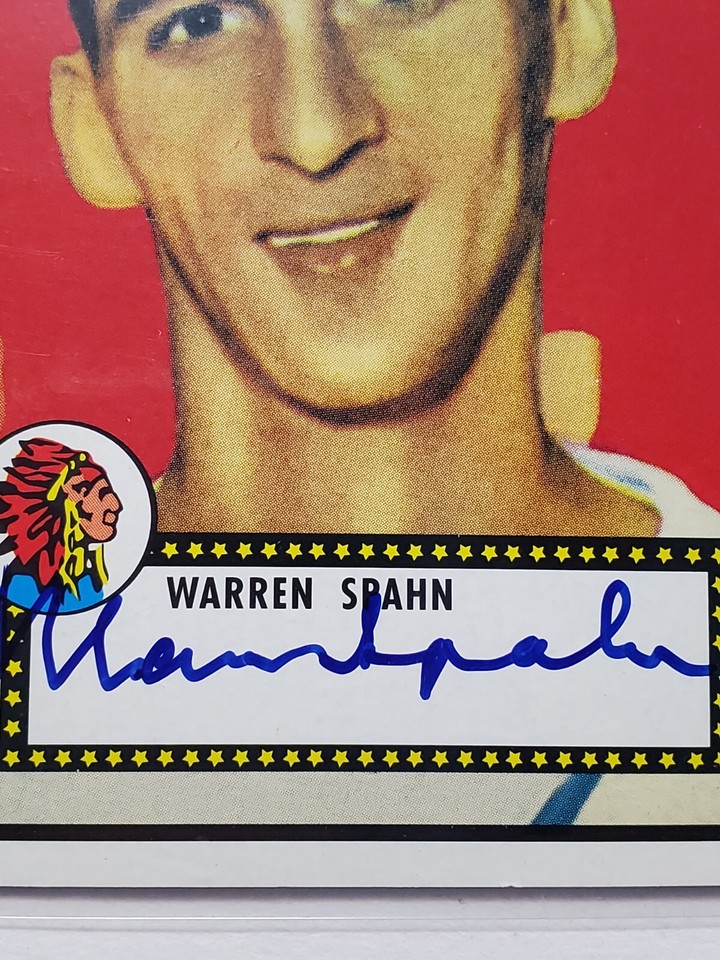 Warren Spahn 2001 Topps Team Topps Legends Autograph Auto #33 Braves ...