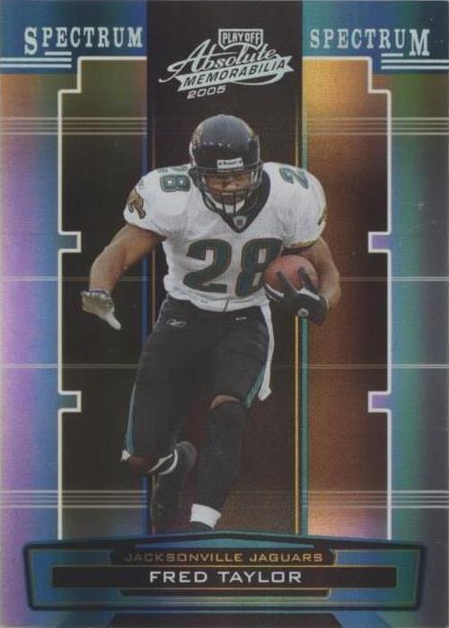 2005 Playoff Absolute Memorabilia - Fred Taylor #72 Spectrum Silver ...