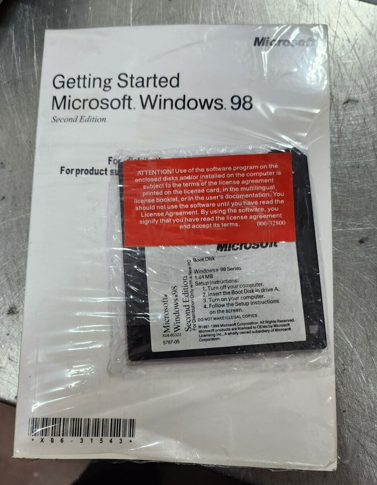 Microsoft Windows 98 Second Edition (2nd Edition) - NEW & Sealed! | eBay