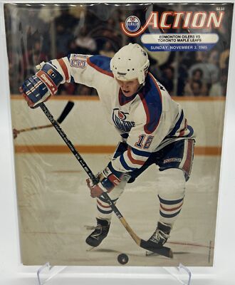 Edmonton Oilers Official Magazine Program November 3 1985 VS Maple ...