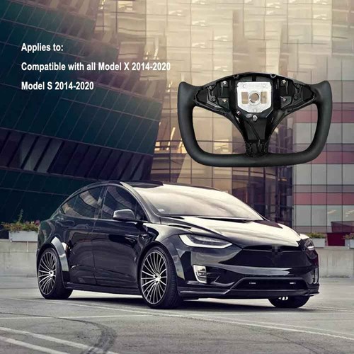 Yoke Steering Wheel w/Heated Leather fits for Tesla Model Model X/S ...