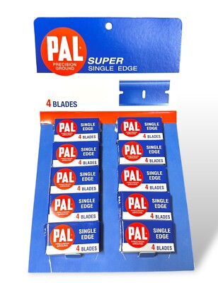 40 Pal Single Edge Razor Blades by Personna 10 Packs Of 4 | eBay