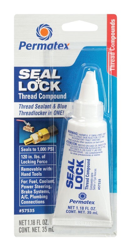 Permatex Blue Seal + Lock Thread Compound Removable With Hand Tools 1. ...