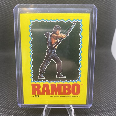 1985 RAMBO: First Blood Part II Topps Trading Card Sticker #22 | eBay