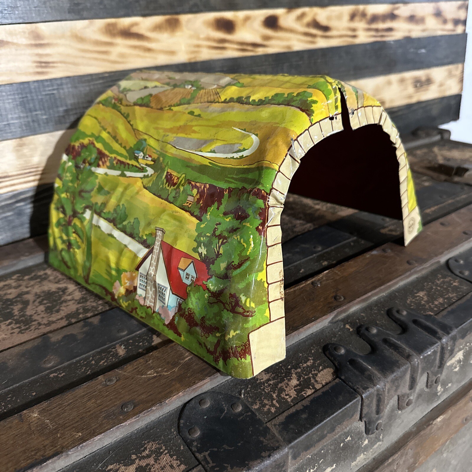 Vintage Marx Toys Pressed Tin Lithograph O Scale Model Train Scenery ...