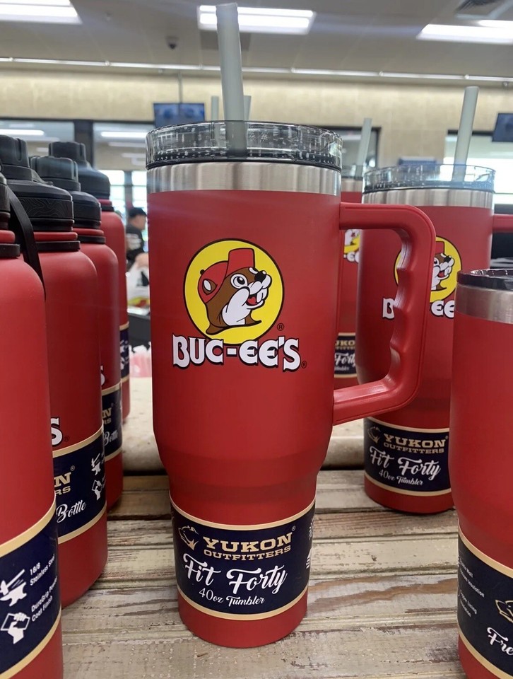 Buc-ee’s Yukon Outfitters 40oz Fit Forty Tumbler Cup Handle Lid Straw ...