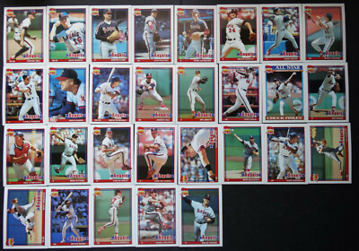 1991 Topps California Angels Team Set of 29 Baseball Cards | eBay