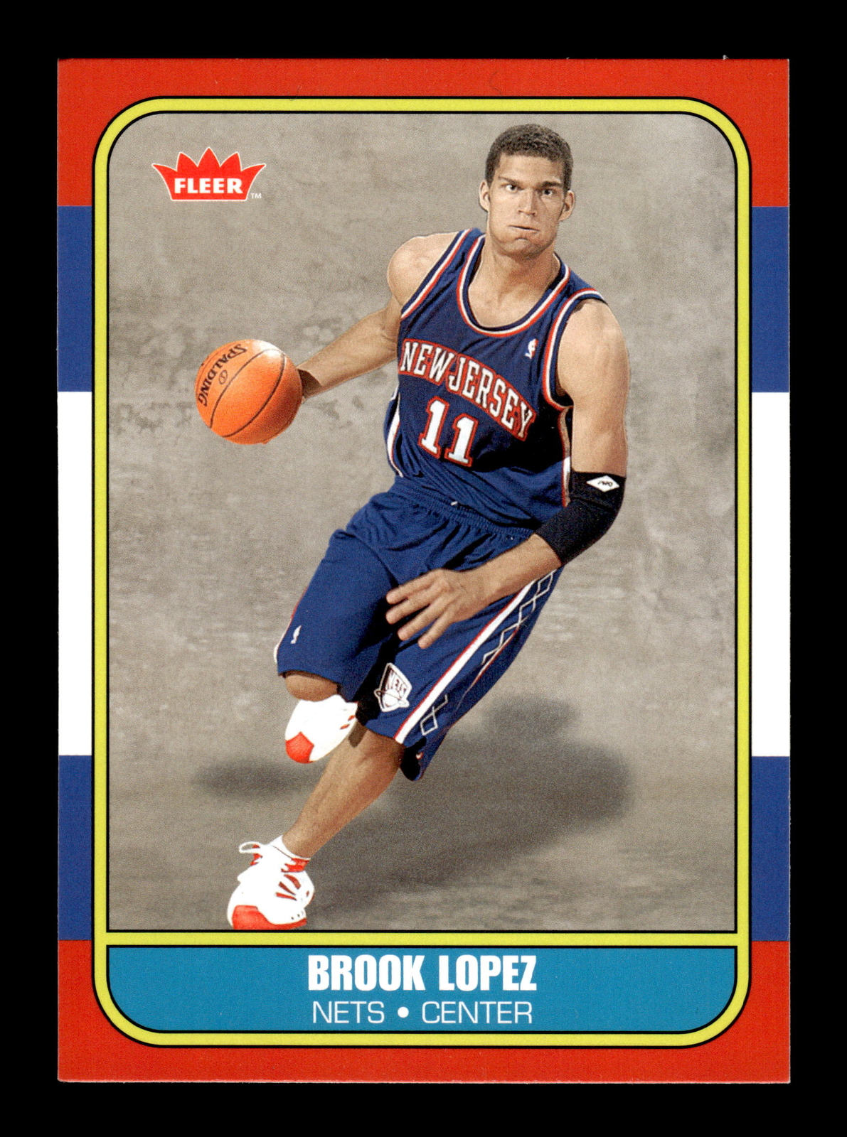2008-09 Fleer #86R-171 Brook Lopez 1986-87 Rookies Nets Rookie Card RC ...
