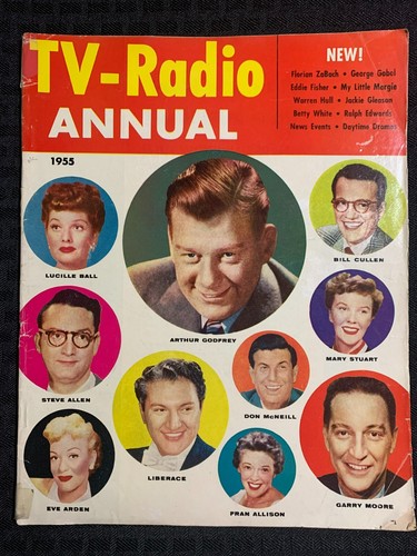 1955 TV RADIO ANNUAL Magazine GD+ 2.5 Lucielle Ball / Arthur Godfrey ...