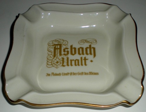 ASHTRAY CERAMIC POTTERY ASBACH URALT GERMAN BRANDY THOMAS GERMANY | eBay