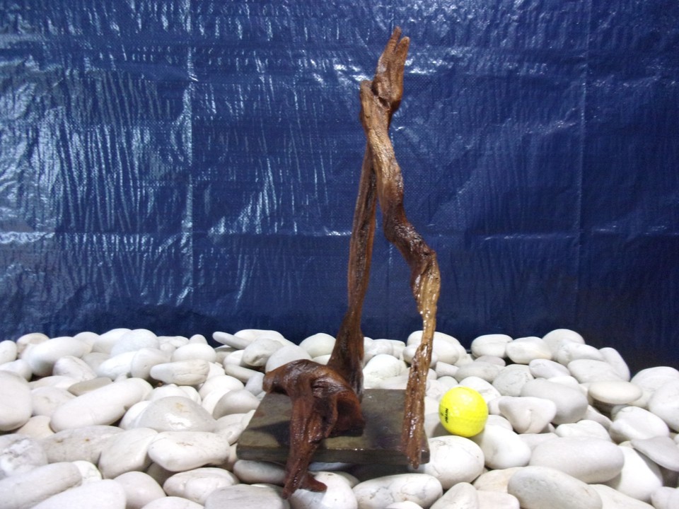 Medium Driftwood Mounted on Slate 14"x11"x05" Aquarium Reptile Natural ...