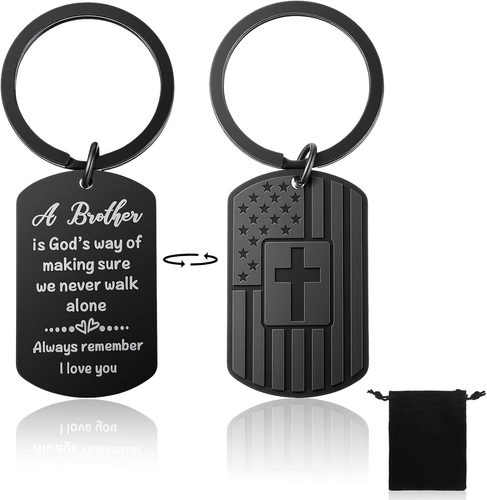 Brother Gifts from Sister Keychain Birthday Gifts for Brother Remember ...