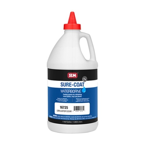 SEM 16725 Sure-Coat Low Luster Clear, Half Gallon, Waterborne, VOC ...