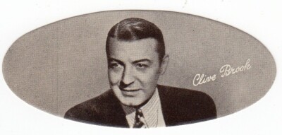 CLIVE BROOK Vintage 1934 Carreras Oval Card FILM STARS | eBay