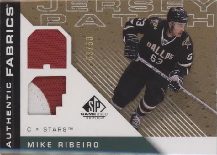 2007-08 SP Game Used Edition - Authentic Fabrics Mike Ribeiro #AF-MR ...