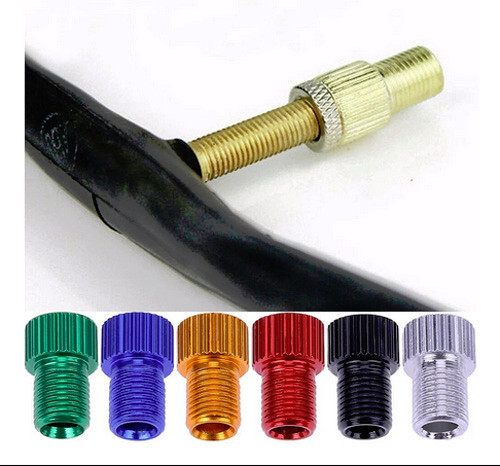 2x Pump Bicycle Convert Presta to Schrader Bike Valve Adapter ...