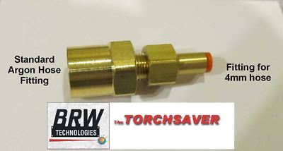 Argon Fitting Harbor Freight MIG welder 4mm BRW-402X4MM | eBay