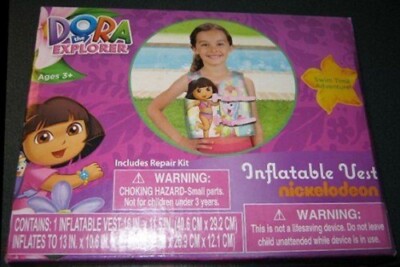 Dora the Explorer Inflatable Vest for Safe Swimming, ages 3+ | eBay
