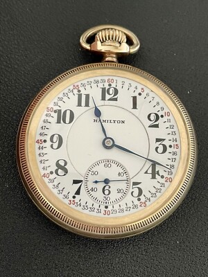 ANTIQUE HAMILTON RAILROAD CAL 992 Model 2 21j POCKET WATCH SWING OUT ...