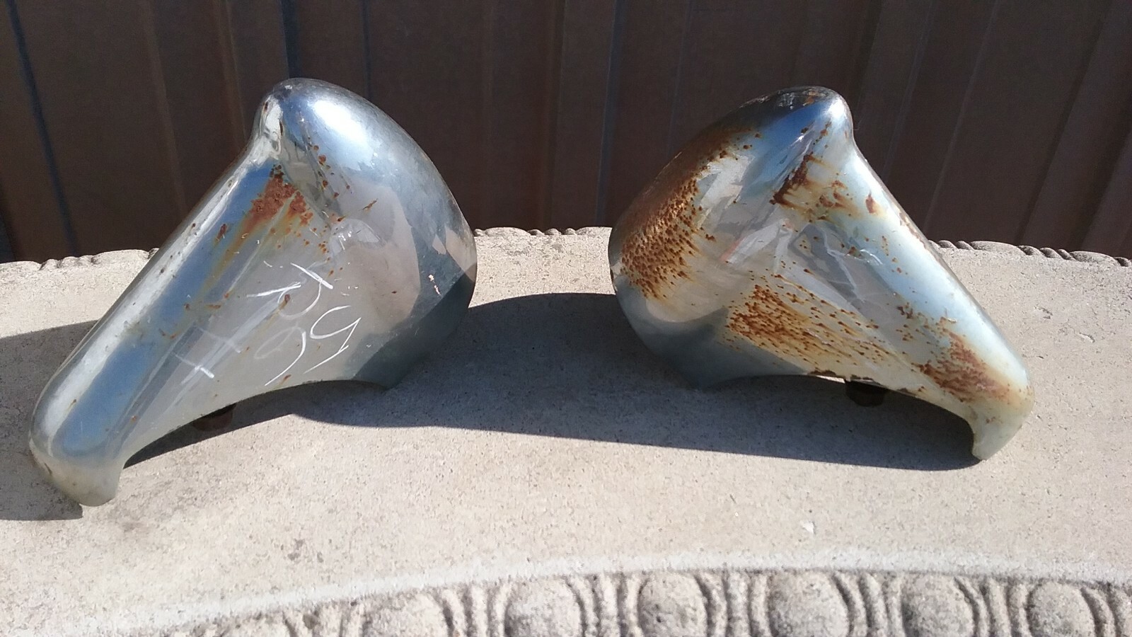 1956 Chevy front bumper guards W/ Mounting Hardware | eBay