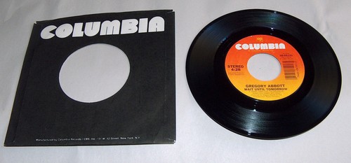 1986 Columbia CBS Records Gregory Abbott Shake You Down 45 RPM Vinyle ...