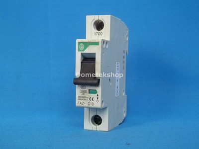 Klockner Moeller FAZ-C10 Circuit Breaker, single phase, 10 amp, 60-day ...